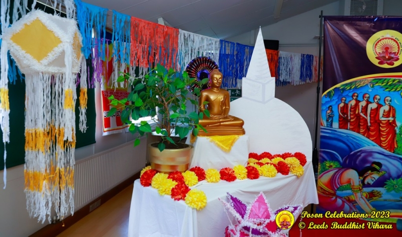 Poson Day Celebration (පොසොන් උත්සවය) – 2023 – Leeds Buddhist Vihara